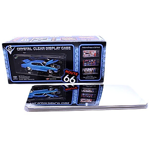 Pioneer Plastics 355CD Clear Plastic Display Case for 1:18 Scale Cars (Mirrored), 13" W x 5.5" D x 5" H (Mailer Box)