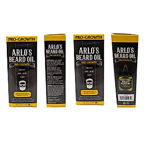 Arlo's Pro Growth Beard Oil - Vanilla Sandalwood 2.5 oz. - Promotes Beard Hair Growth