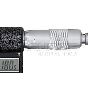 Accusize Industrial Tools 1-2''/25-50 mm by 0.00005''/0.001 mm 7-Key Electronic Digital Micrometer, Water Proof, Ac21-2022