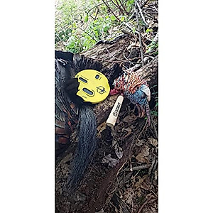 Hunters Specialties HS Strut Cookie Cutt'R Tracer Turkey Clucks Yelps Purrs Hunting Friction Lid Slate Pot Call, Yellow