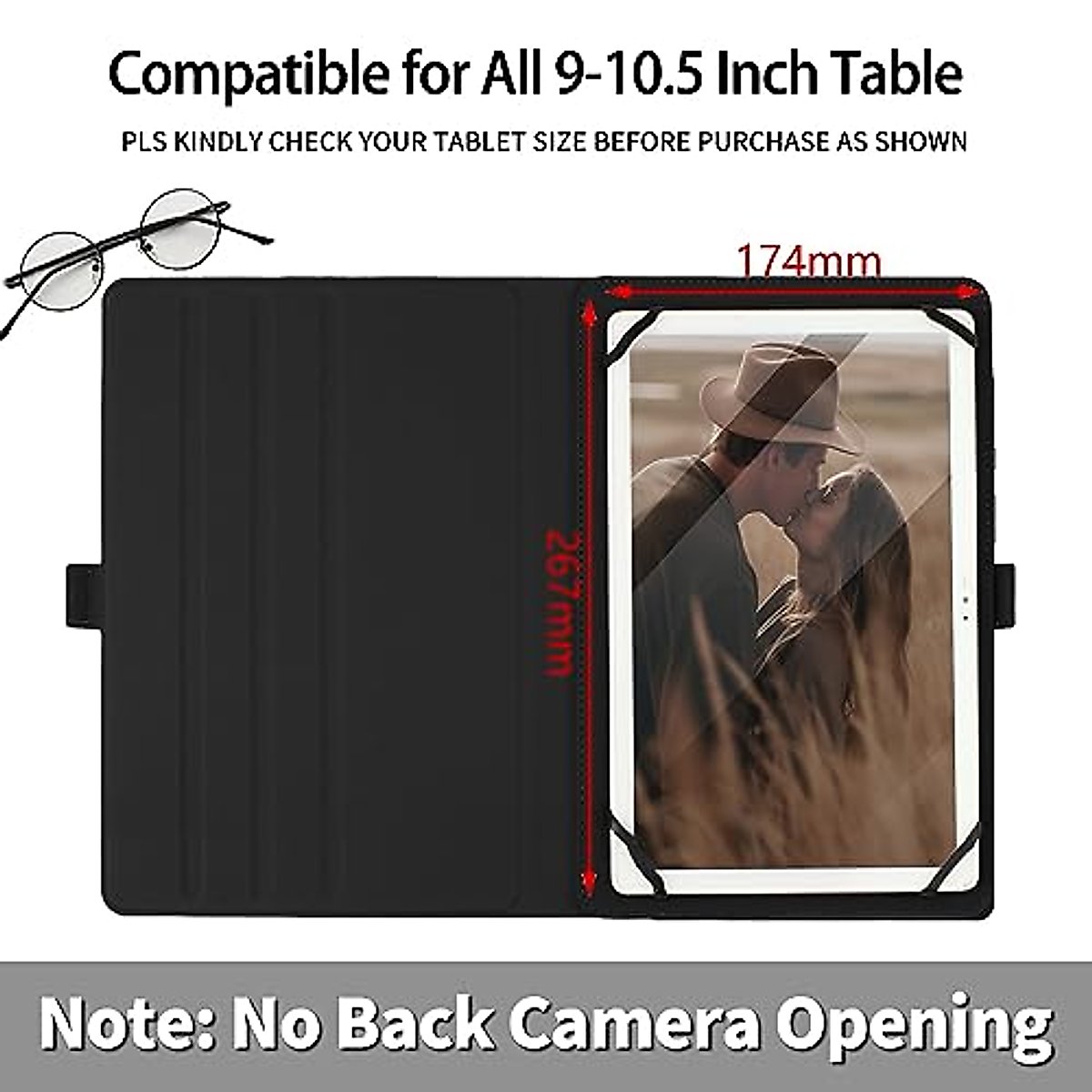 for TCL Tab Pro 5G Case/TCL TABMAX 10.4 Case Dluggs 360 Degree Rotating Smart Protective Stand Cover for 10.36" TCL Tab Pro 5G TCL-9198S/TCL TABMAX 10.4 9296Q,Astral Wolf