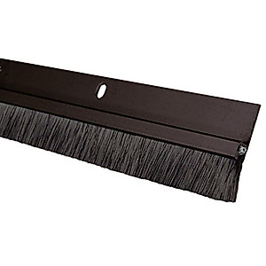 Pemko 085580 18062DNB36 Brush Seal - Meeting Stile, Dark Bronze with Black Brush Insert, 1" Width, 36" Length, Dark Bronze