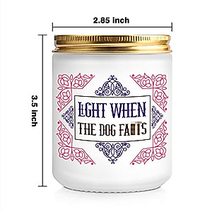 Funny Dog Themed Birthday Gifts for Dog Lovers, Dog Owner, Candle Gifts for Birthday Mothers Day Christmas for Dog Lovers, Girlfriend, Coworker, Lavender Scented Candle Best Friend Present