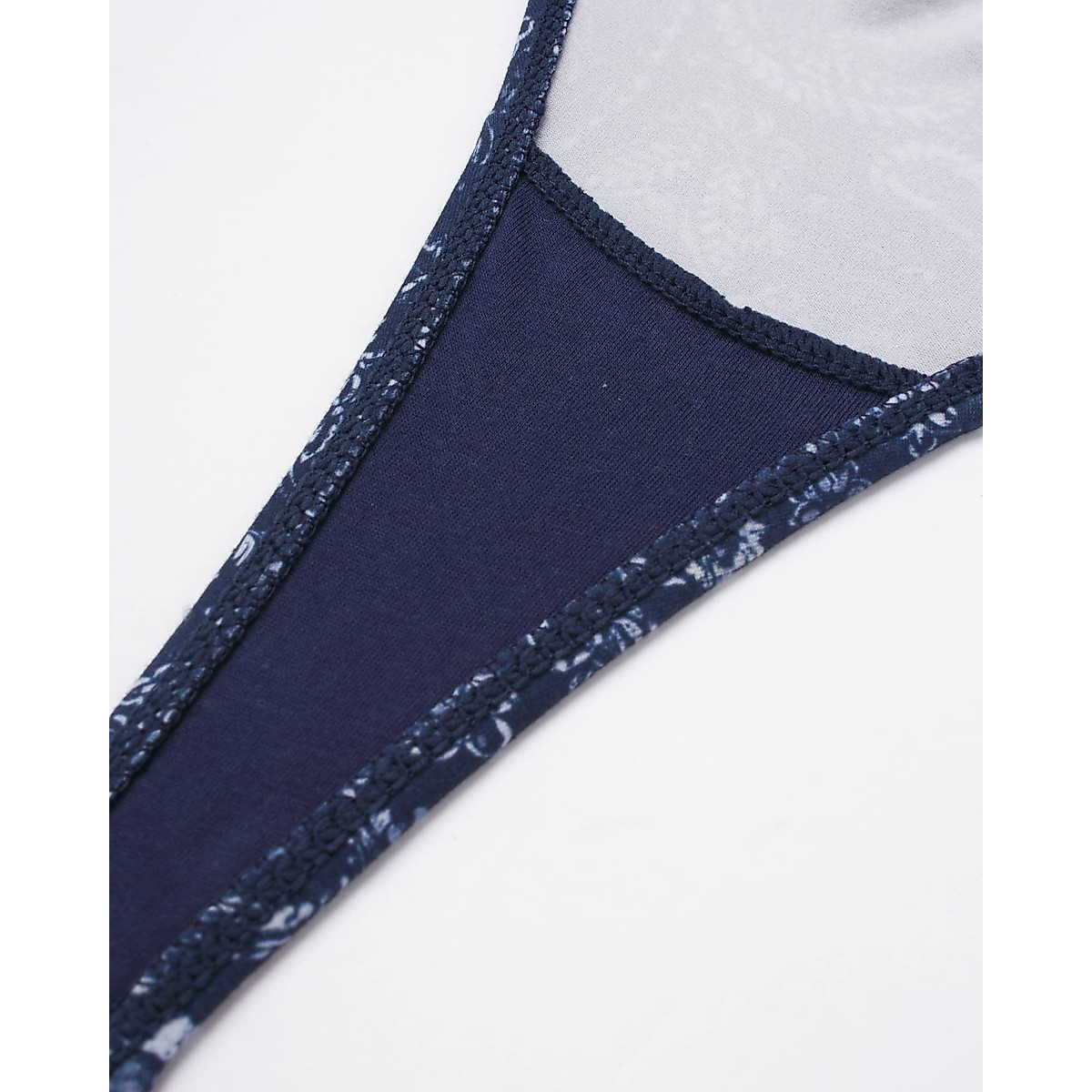 Lucky Brand Women's Underwear - 10 Pack Microfiber Thong Panties (S-XL), Size Large, Blue Iris/Gardenia/Silver Sconce/Blue/Multi