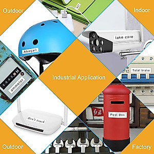 BOYEEZON 3Pack Compatible for DYMO Rhino 18444 18432 18438 Permanent Vinyl Label Tapes Black on White/Red/Yellow 12mm x 5.5m Industrial Tape for DYMO Rhino 4200 5200 5000 6000 Label Maker