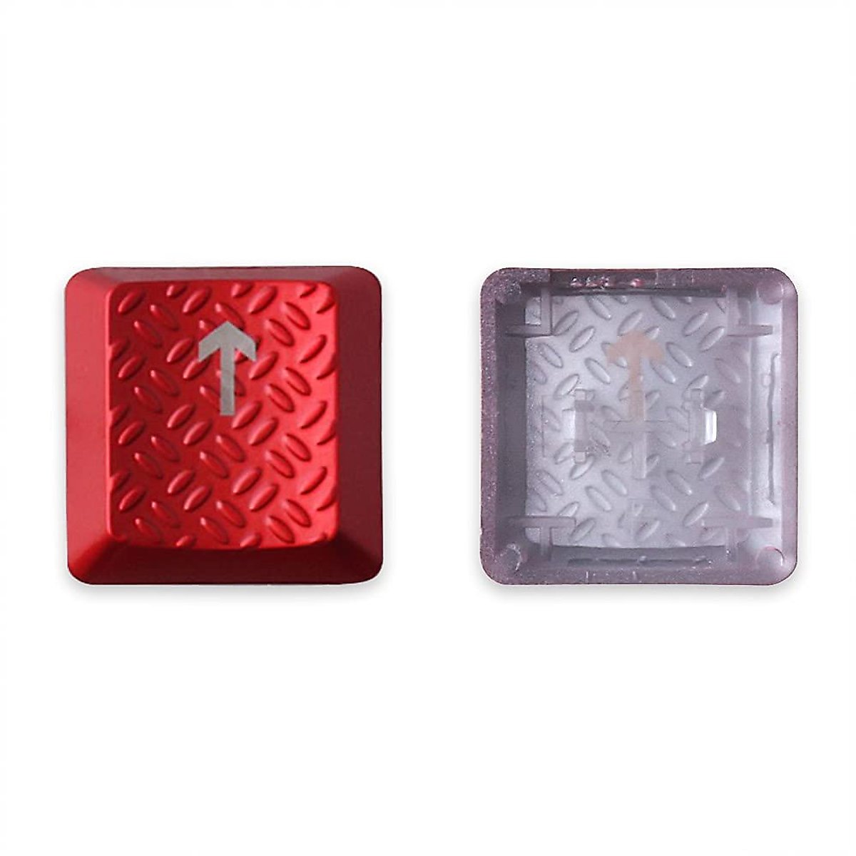 HUYUN Texture Tactility Backlit Keycaps Replacement for GL Tactile Switch Logit G813/G815/G913/G915 TKL RGB Mechanical Gaming Keyboard (WASD+Arrow Keys Red)