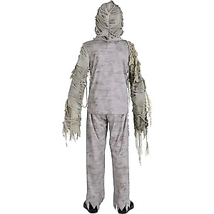 Cheesecloth Mummified Costume with Attached Hood Set - X-Large (14-16) - Ideal for Halloween, Costume Parties, Dress-up, Role-playing, and Any Other Occasion