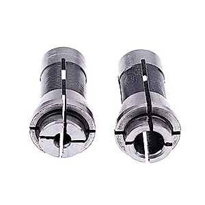 YXCC 4 Pack Die Grinder Collet Grinding Machine Clamping Collet,2 Pack 3mm and 2 Pack 6mm Die Grinder Collet Grinding Machine Clamping Collet Adapter 1/4" and 1/8" Arbors Shanks