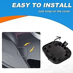 CZShiYue Front Bumper Tow Hook Cover Towing Eye Cap Fit for Nissan Altima 2016 2017 2018 622A09HS0A (Silver, Right Passenger Side)