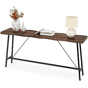Tribesigns Long & Wider Console Table, 71 inches Behind Couch Table Industrial Entryway Table, Vintage Hallway Table, Rustic Long Sofa Table, Large Accent Table for Living Room & Entrance