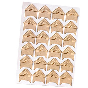 360 Count Self-Adhesive Acid Free Photo Corners Scrapbooks Memory Books(Kraft)