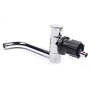 Outdoor RV Caravan Basin Sink,Stainless Steel Boat RV Caravan Camper Kitchen Basin Single Bowl Sink Hand Wash Cold and Hot Faucet Glass Lid for Camper Boating 16.53 x 14.56x 6.3inch (Rectangular Sink)