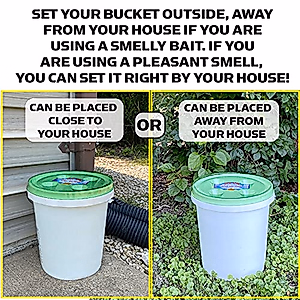 Billy-Bob Fly-Lid 5 Gallon Bucket Fly Lid (3 Pack) Turn Any 5 Gallon Bucket into a Fly Trap!