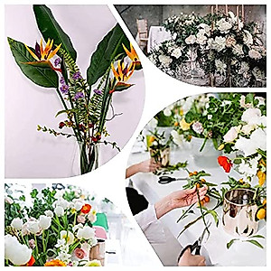 GLSATEMAN Artificial Bird of Paradise Flowers Rubber Strelitzia 32'in Long Stem Flower 3 Pcs,Suitable for DIY Home Decor Party Theme Display (Orange)