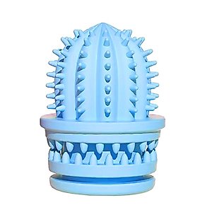 Lykani Dog Chew Toys for Small Dogs, Tough Dog Toys for Aggressive Chewers, Indestructible Durable Interactive Dog Toys, Rubber Dog Toys for Puppy Christmas Easter Birthday Gifts, Blue