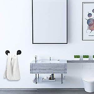 Qualward Industrial Towel Bar Rack Holder, Wall Mounted Pipe Metal Garden Hose Holder for Outside Heavy Duty,Ideal for Hydraulic Hose, Ropes