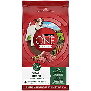 Purina ONE Natural Small Breed Dry Dog Food, +Plus Lamb & Rice Formula - 7.4 lb. Bag