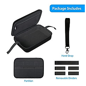 JSVER Hard Case for GoPro Cameras Carrying Case For Gopro Hero 11/10/9/8/7/AKASO EK7000/AKASO Brave 4 4K /Brave 7 LE/Brave 8/AKASO V50X /insta360 and Other Action Cameras