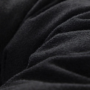 Sunolga 36" Weighted Door Draft Stopper, Triangular Column Sound Proof Draft Guard for Doors and Windows, Machine Washable, Black