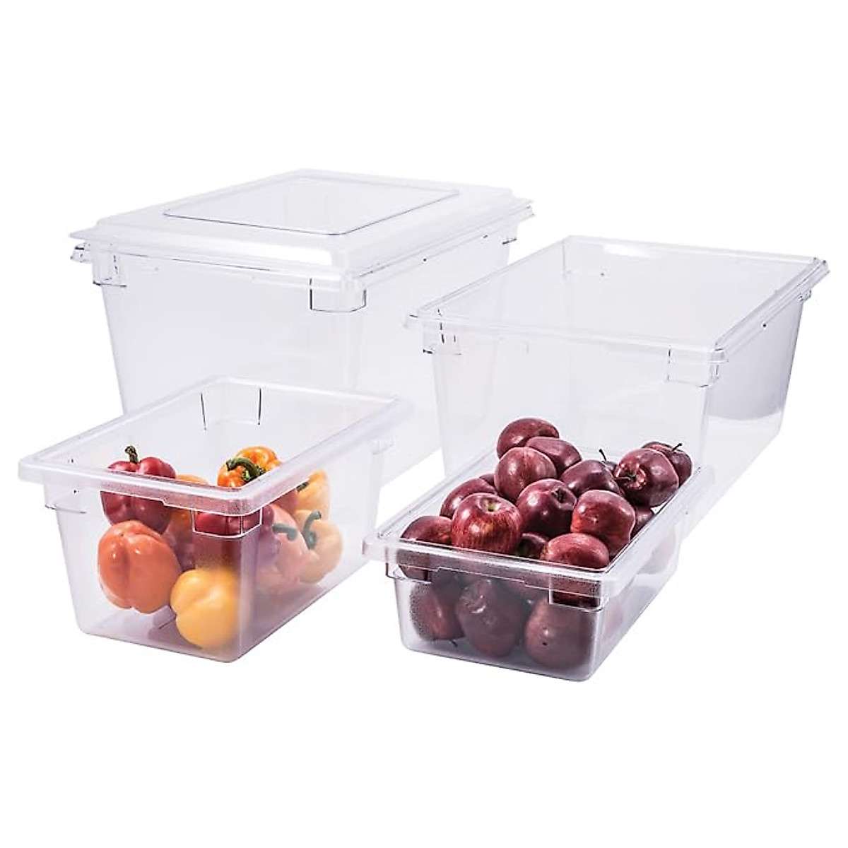 Winco Polycarbonate Food Storage Box, 12 by 18 by 3-1/2-Inch