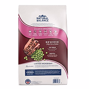 Natural Balance Limited Ingredient Adult Grain Free Dry Cat Food, Reserve Green Pea & Venison Recipe, 4 Pound (Pack of 1)