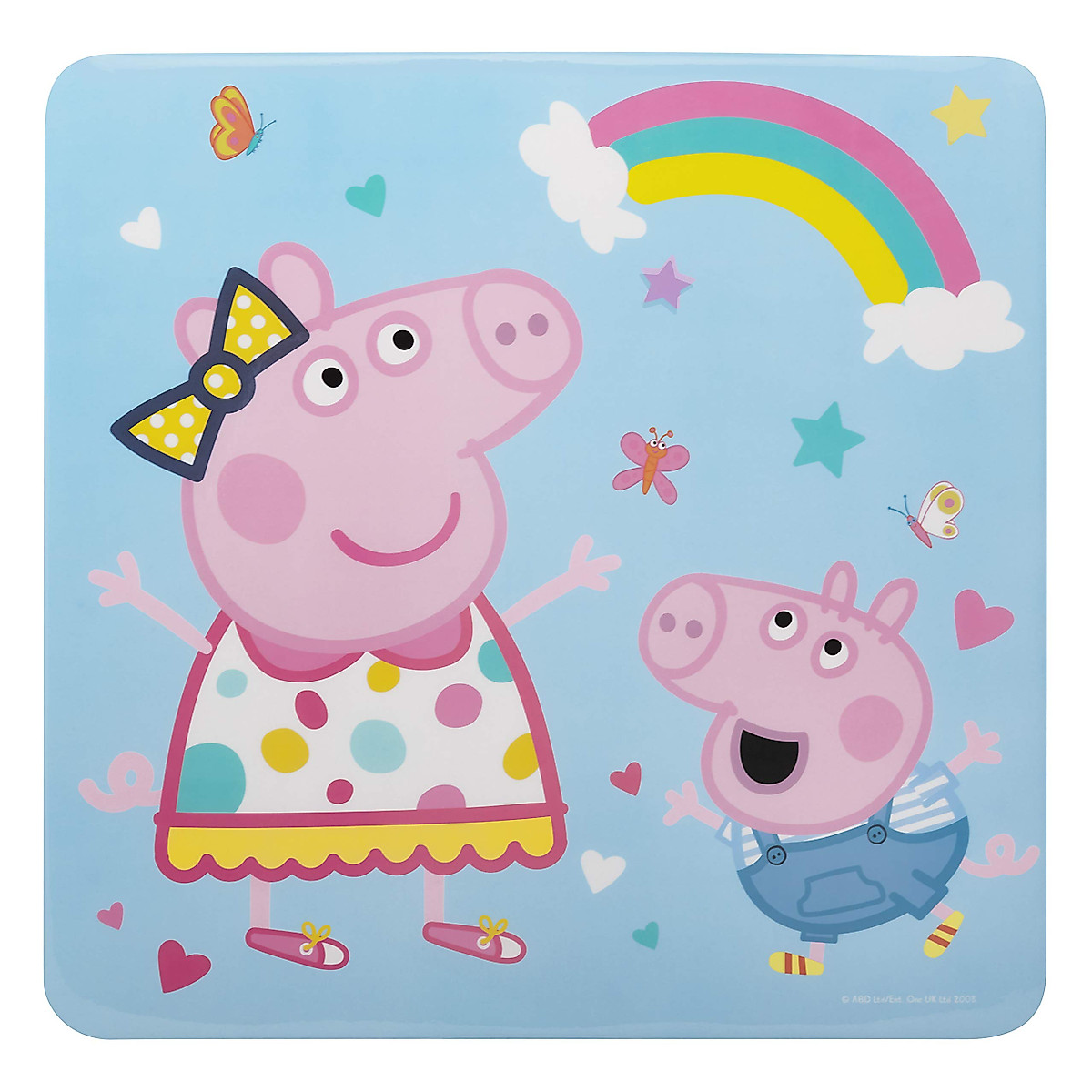 Peppa Pig Kids Table & Chairs Set - 3Piece Child Furniture (2 Padded Chairs & One Table 24"X 20"H) Activity Set Best for Playing, Reading, Eating, Art, Play Room, For Ages 3-7