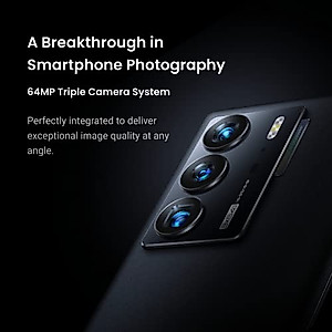 ZTE Axon 40 Ultra 5G Cellphone - Unlocked Smartphone with UDC Tech, 120Hz 6.8" AMOLED Display, 64MP Triple Camera & 5000mAh Battery, Android Phone with Snapdragon 8 Gen 1, US Version, Black,12+256GB