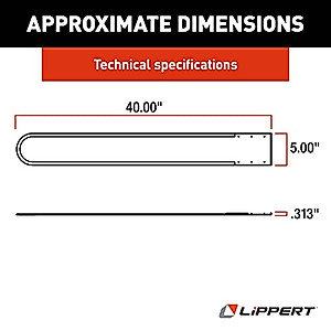 Lippert 134993 RV Carpet Protection Slide-Out Slicker