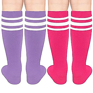 Girls Soccer Socks Toddler Soccer Socks Kids Soccer Socks Youth Soccer Socks Girls Knee High Socks Girls Softball Socks