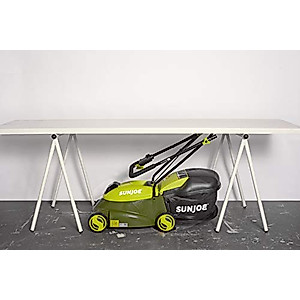 Sun Joe MJ401C-PRO 14-Inch 28-Volt Cordless Push Lawn Mower, w/Rear Discharge Chute, Pro Version