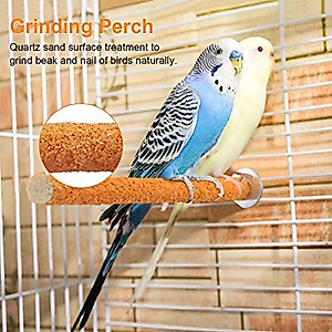 WBYJ 17 Pack Birds Parrot Toys, Parrots Swing Hanging Chewing with Bells Toys Hand Made Bird Cage Toys for Love Birds Finches Small Parrots Parakeets Cockatiels Conures Small Macaws (A)