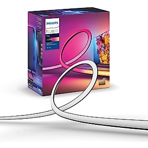 Philips Hue Gradient LightStrip 75" (Sync with TV, Music and Gaming), Hue Hub & Hue Sync Box Required (Renewed)