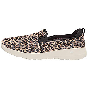 Skechers Women's Go Walk Joy - Fiery Sneaker, Leopard, 8 US