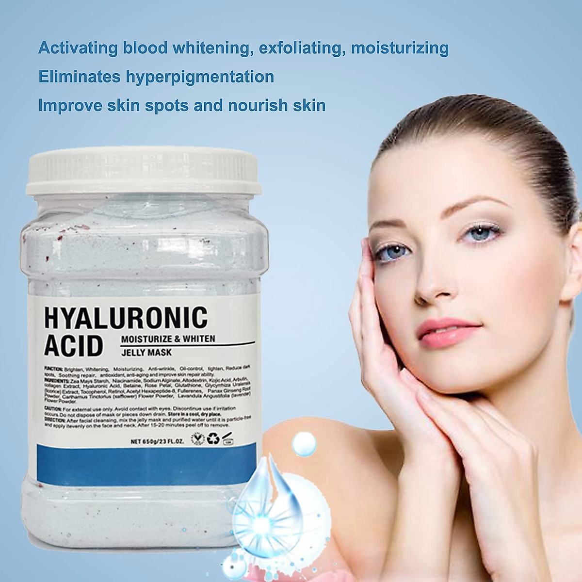 Lancity Jelly Mask Peel Off Face Masks SkinCare, Natural Gel Powder for Facial Mask, Professional hydrojelly Mask, Moisturizing & Hydrating for Wrinkles & Acne 23 Fl Oz