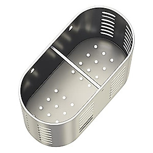 JAGURDS Stainless Steel Kitchen Utensil Holder for Countertop - Spoon and Fork Holder Silverware Caddy - Hanging Utensil Holder (1 pc - Stainless Steel Mirror Finish)