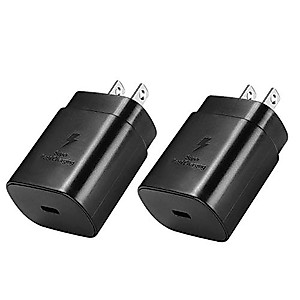 Type C Charger Super Fast Charging, 25W PD USB C Wall Charger Block 5ft Android Phone Cable for Samsung Galaxy S22, S22 Plus, S20 / S21 Ultra 5G Plus, Note 20/10 Plus, Z Fold/Flip 3 4, (2 Pack)