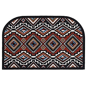 Aztec Fireplace Hearth Rug 24 x 36 Inch Fireplace Mats Southwestern Fireproof Fireplace Rug Fire Resistant Rugs for Fireplace Wood Stove Floor Protector for Kitchen Cabin Indoor Outdoor