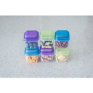 Evriholder Portion Snack Containers, Multicolor