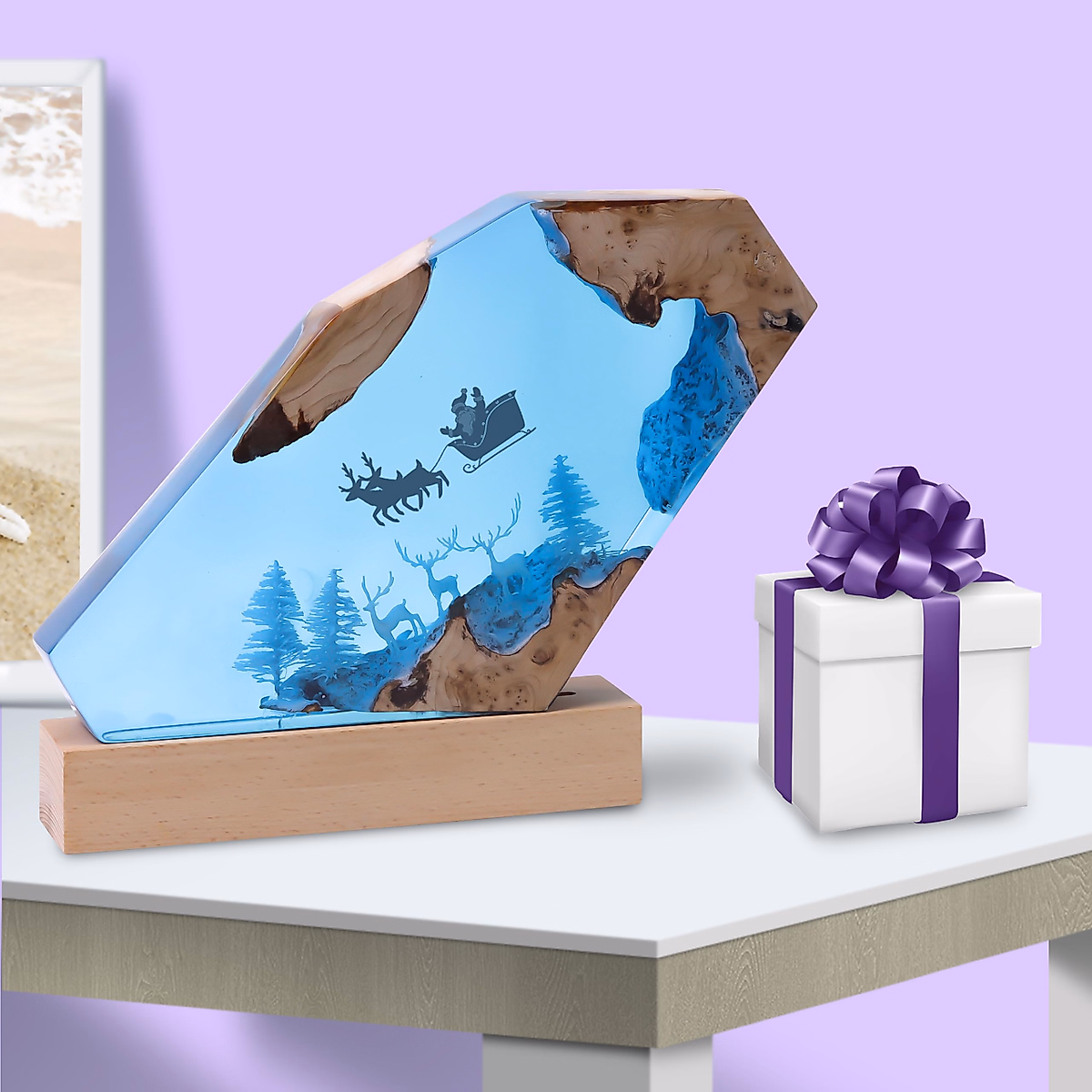 alida 1 Gallon Crystal Clear Epoxy Resin, Resin Epoxy Table Top, No Yellowing & No Bubbles, Self Leveling 1:1 Mix for DIY Jewelry, Tumbler, Art Casting Resin Epoxy Resin Kit