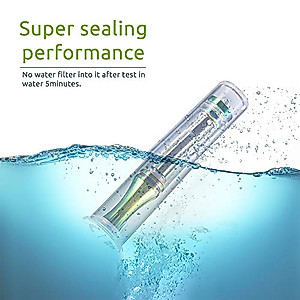 WIKIBORN 100PCS PVC Plastic Clear Pipe 0.5ML 1ML Empty Cartridges Packaging Tube with Child Protection Cap for Bead Craft Supply Storage