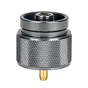 Onlyfire Camping Stove Adapter, Camping Backpacking Stove Convert Connector 1L Outdoor Propane Small Tank Input EN417 Lindal Valve Output, Camp Fuel Refill Adapter for Outdoor Backpack Hiking