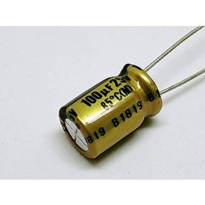 10PCS 100uF 25V Nichicon FG (Fine Gold) Audio Grade, 85 Degree high Temperature Capacitor 8x11.5 mm for high-end Audio