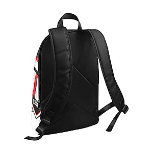CUXWEOT Personalized Cheer Cheerleader Red Black Backpack with Name Custom Travel Bag for women Men