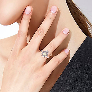 925 Sterling Silver Bat Ring Cute Animal Glowing in the Dark Halloween Jewelry Gift for Women(7)