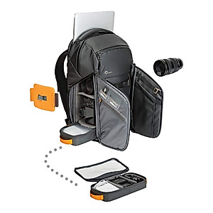 Lowepro Freeline Camera Backpack 350 AW, Black. Versatile Daypack Designed for Travel, Photographers and videographers. for DSLR, Mirrorless, Laptops, Bridge, CSC, Lenses and Travel Gear.