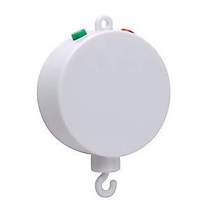 HLEEDUO Crib Mobile Music Box Spinner with Rotating Hook-Crib Mobile Motor Battery Power Crib Mobile Plays 35 lullabies Crib Mobile Toys Attachment