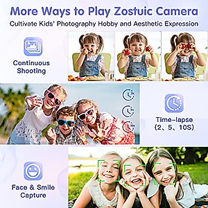 Newest Digital Camera, 1080P Digital Camera for Kids with 32GB Card Anti-Shake, Portable Point and Shoot Camera Fill Flash 16X Zoom, Small Camera