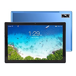 10 inch Android 10 Tablet PC with 2 SIM Slot, 4GB 64GB ROM 128GB Expandable, MT6750 8 Cores 2.4G 5G Tablet with 2MP 5 MP Camera,Phone Calling, Bluetooth GPS, 6000mAh