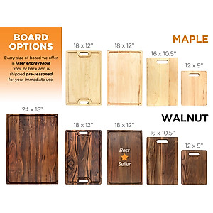 Custom Logo Cutting Board, Realtor Closing Gift, Client Gift, Company Logo Cutting Board, Logo Engraved Cutting Board Made in the USA