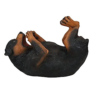 Ebros Lifelike Purebreed Pedigree Canine Adorable Rottweiler Butcher's Dog Wine Bottle Holder Figurine Statue As Kitchen Wine Cellar Centerpiece Decor Storage Organizer (Rottweiler)